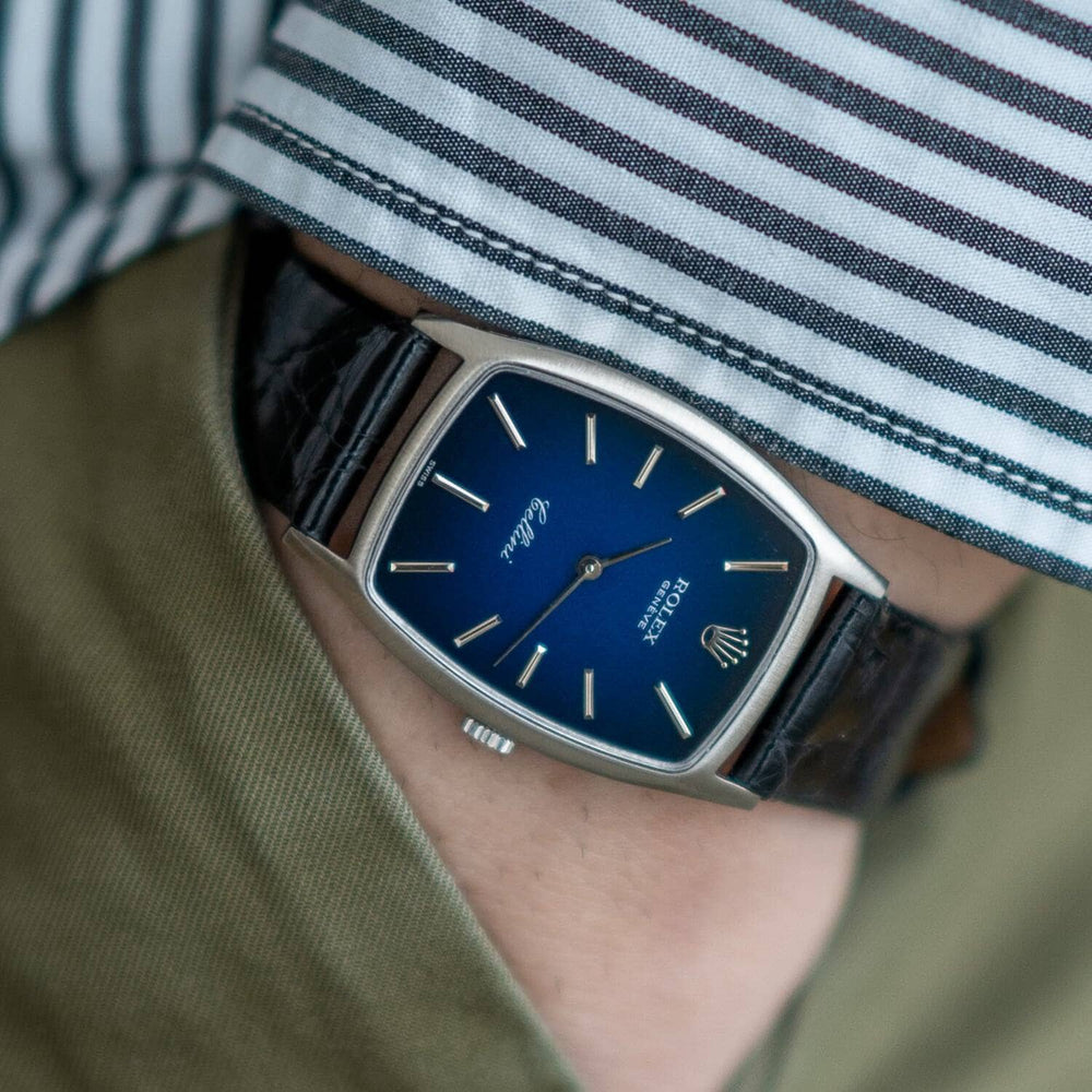 Rolex Cellini 3807 WG Navy Gradation | ARBITRO