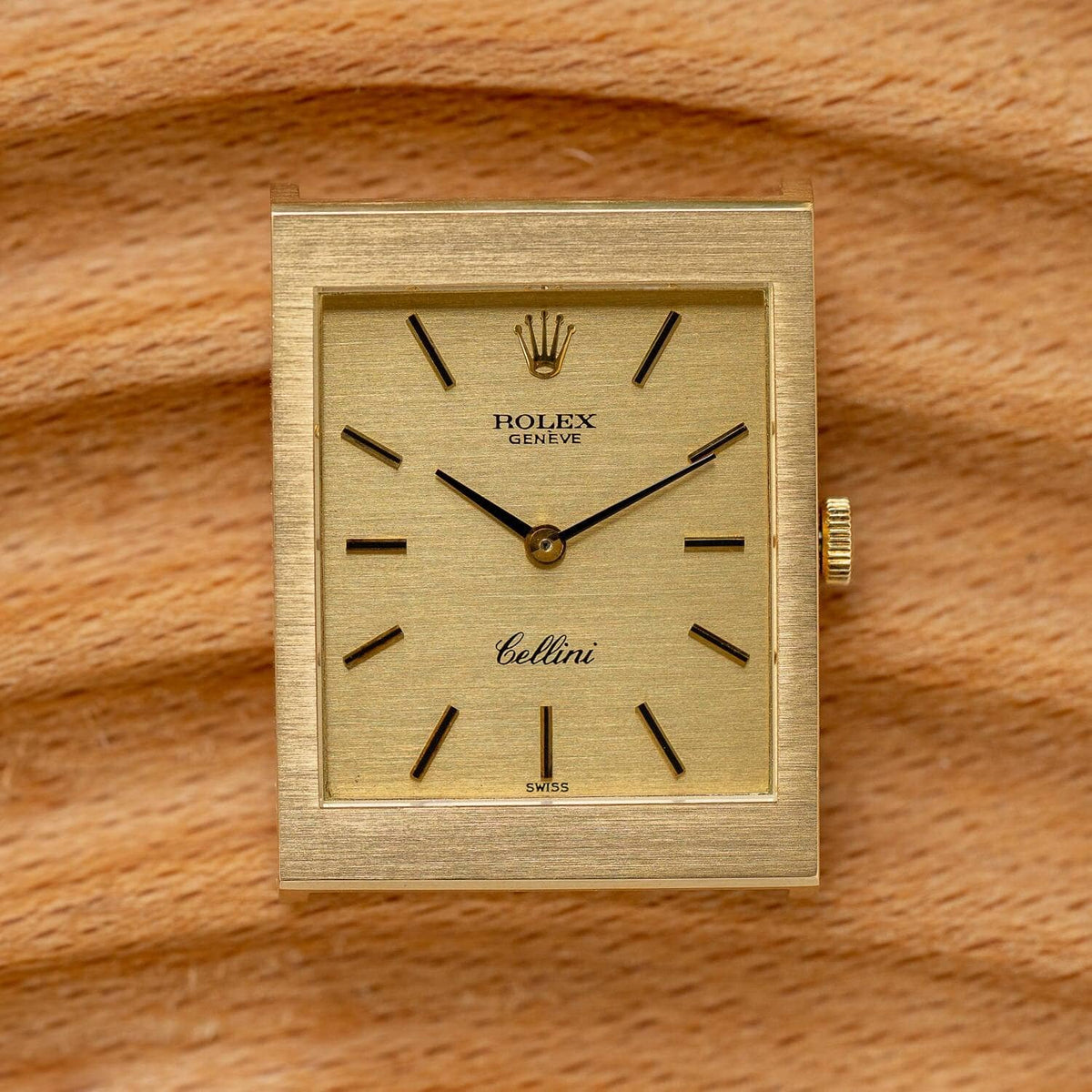 ROLEX Cellini 4014 YG Rectangle Champagne Dial | ARBITRO